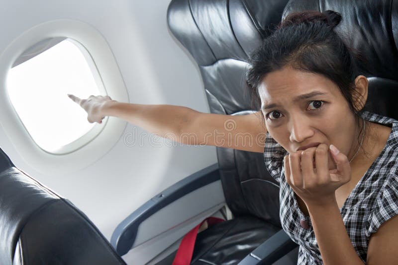 Happy Traveler Traveling Man Riding Airplane Stock Image - Image of ...