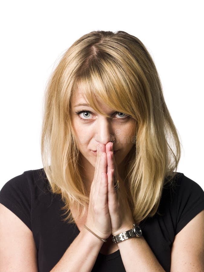 Terrified woman stock image. Image of desolated, studio - 9649351