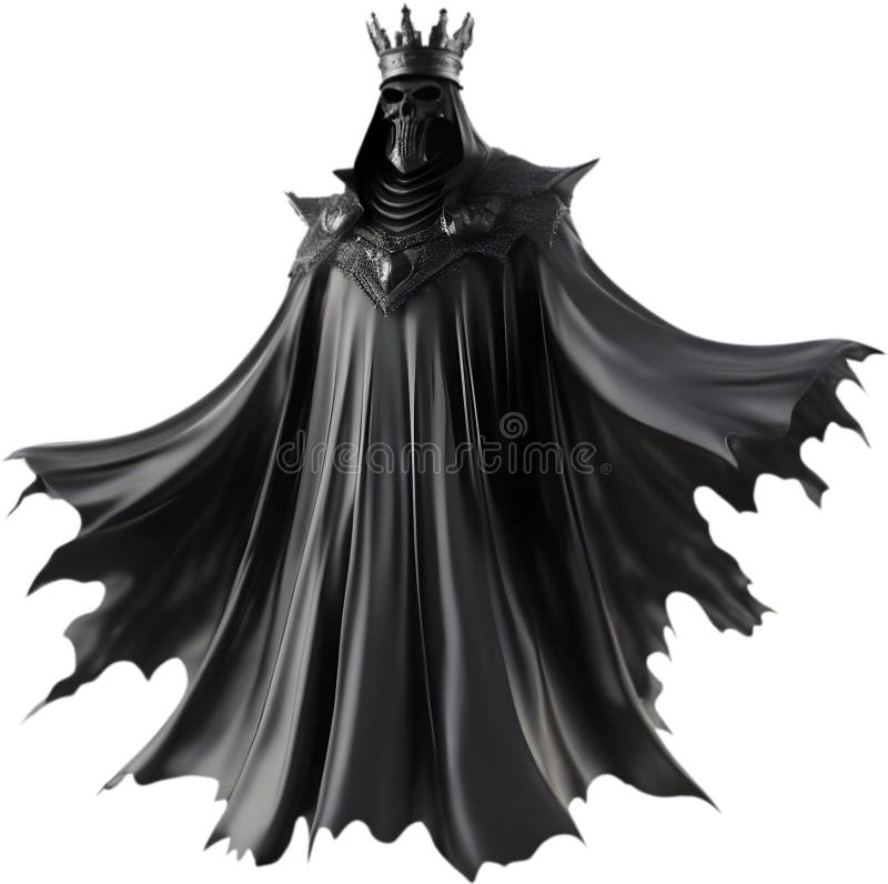 Black Ghost King Floated in the Air. AI-Generated Stock Photo ...