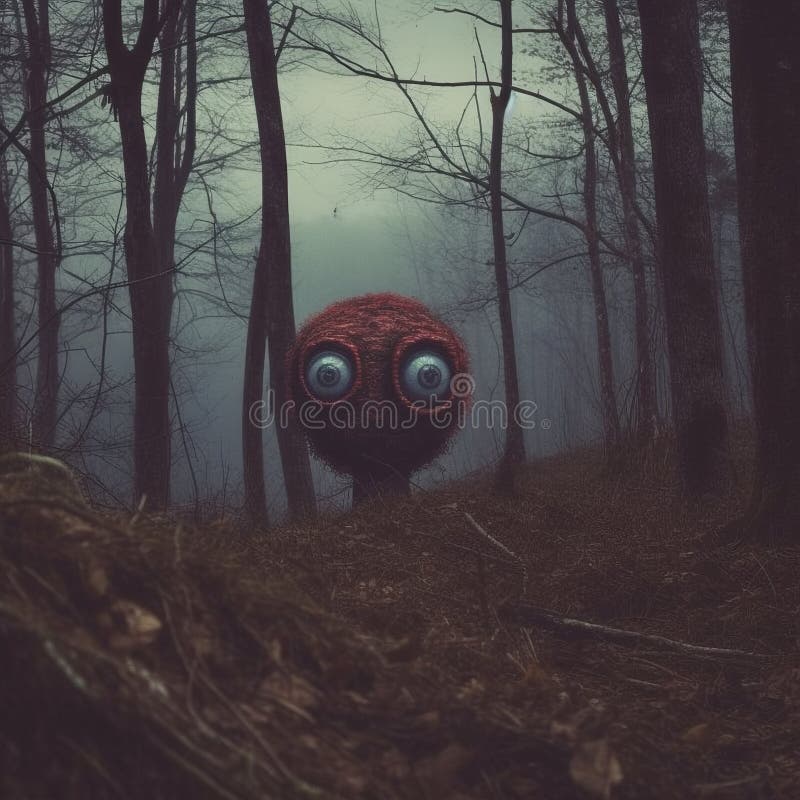 Cyclops Stalking Woods stock illustration. Illustration of horror ...