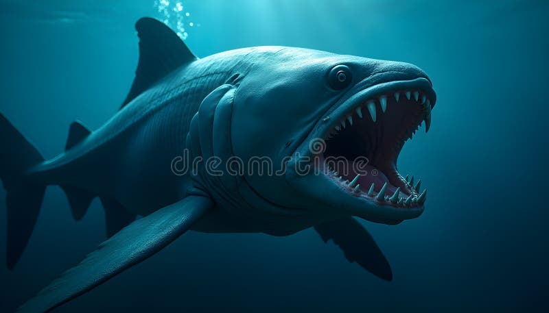 Terrifying Deep-Sea Monster Fish with Sharp Teeth in Underwater ...