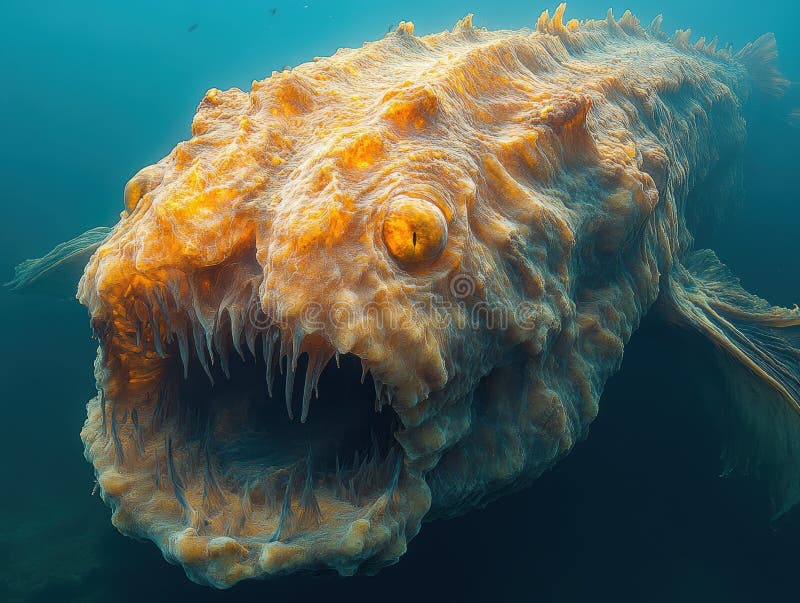 A Terrifying Deep-sea Monster, an Ugly Fish with a Massive Gaping Mouth ...