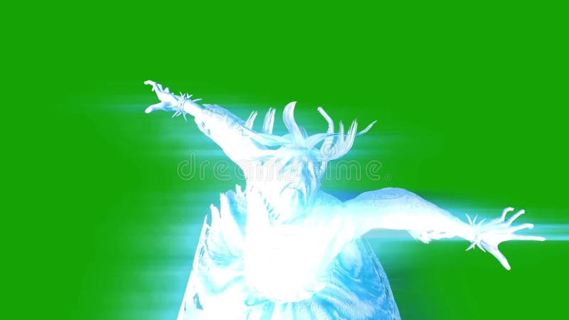 Terrifying Ghost Hangman Horror Attack Green Screen 3D Rendering Stock ...