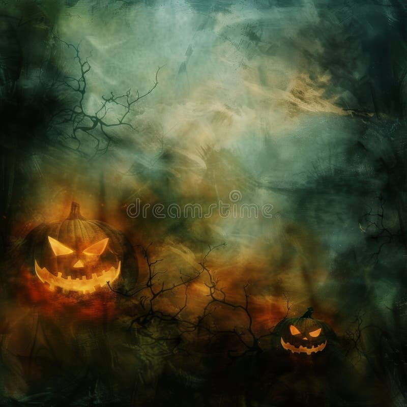 Terrifying Halloween Abstract Background Stock Illustration ...