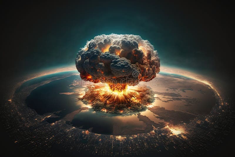 Terrifying Nuclear Explosion Bomb, with Its Intense Energy Stock ...