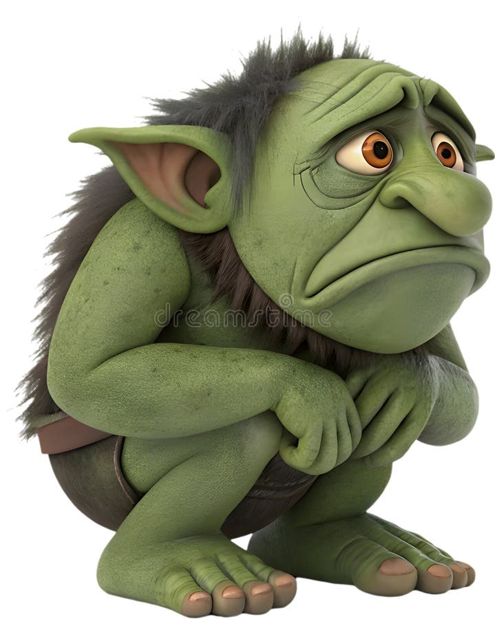 A Terrifying Troll with Monstrous Features and Fierce, Menacing ...