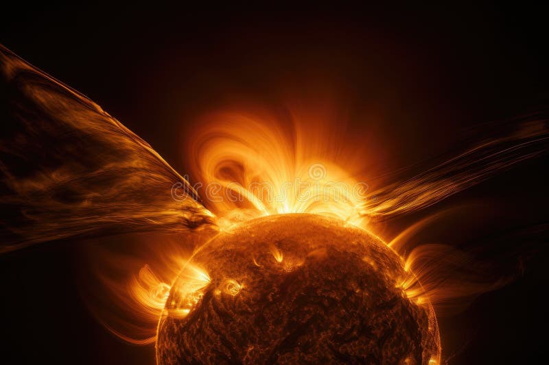 Terrifying View of the Sun, with Massive Solar Flare and Coronal Mass ...