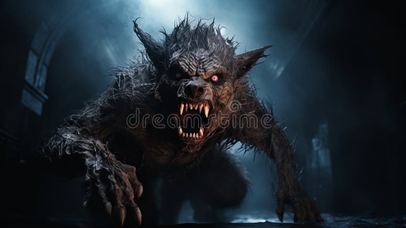 Terrifying Werewolf in Bright Light: Highly Detailed Maya Rendering ...