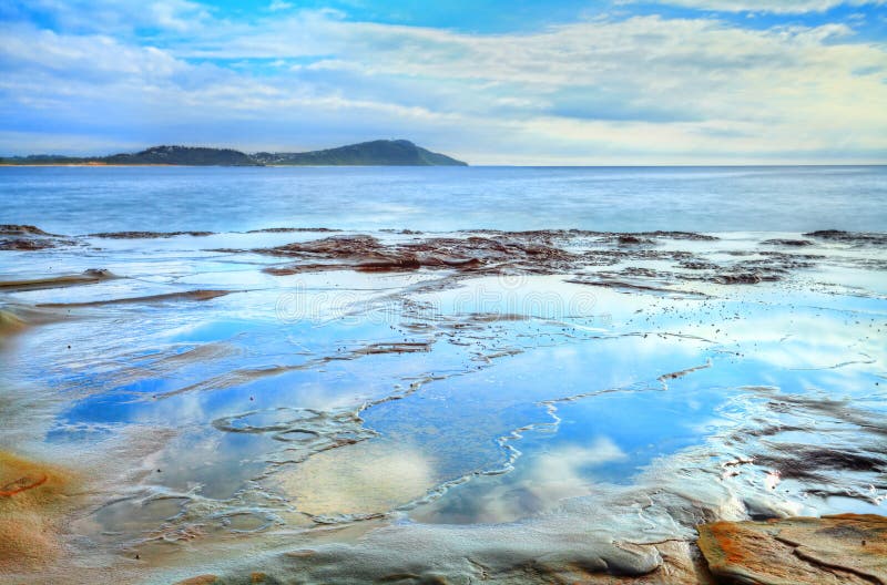 Terrigal Haven NSW Australia Stock Photo - Image of rockpool, central ...