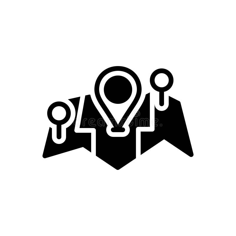 Black Solid Icon for Territories, Area and Region Stock Vector ...