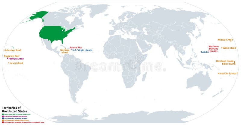 Territories of the United States, Political Map of Subnational ...