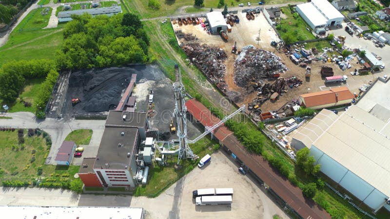 Loading and Unloading Shipping Containers at Terminal Stock Video ...