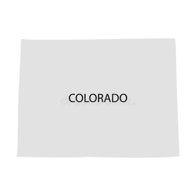 Territory of Colorado. White Background. Vector Illustration Stock ...