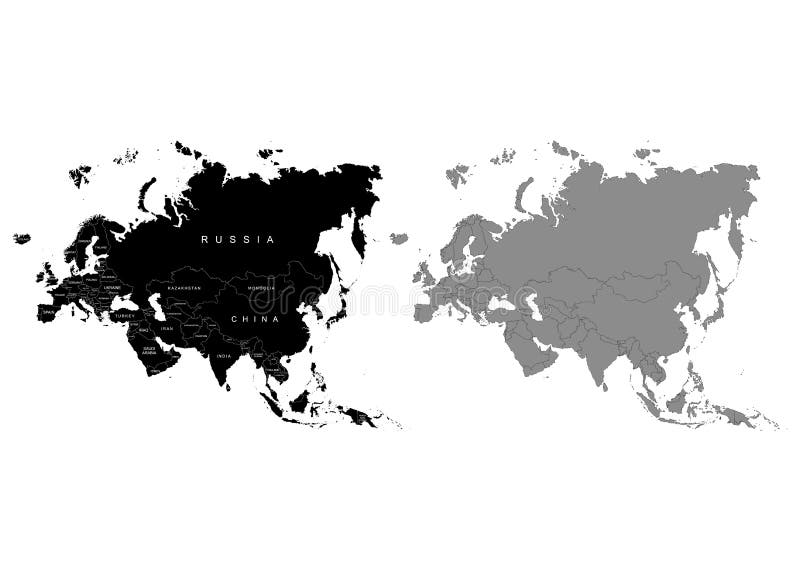 Eurasia Map Background Vector, Illustration for Stock Vector ... Eurasia Map Background Vector, Illustration for Stock Vector ...