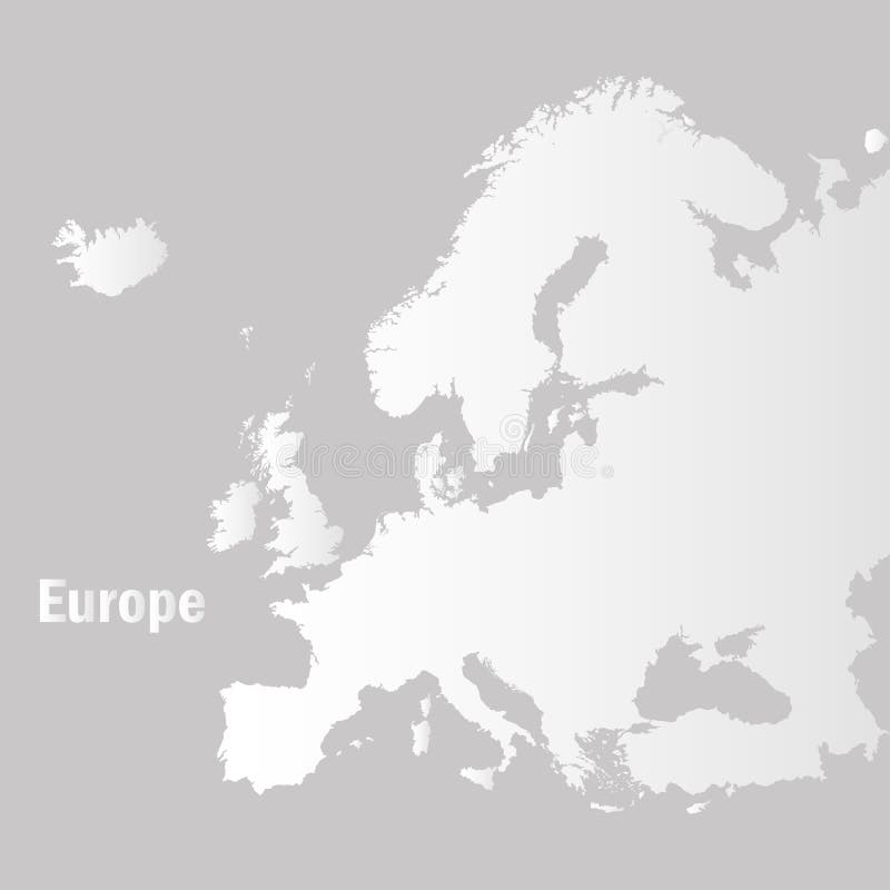 Grey Political Map Of Europe Political Europe Map Vector Illustration ... Grey Political Map Of Europe Political Europe Map Vector Illustration ...