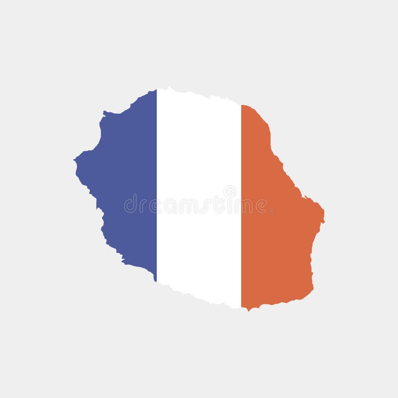 Territory and Flag of Reunion. . Vector Illustration Stock Vector ...
