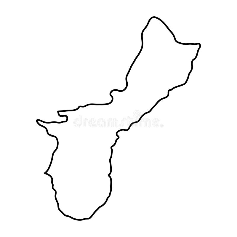 Guam Black Triangle Vector Mosaic Outline Map Stock Vector ...