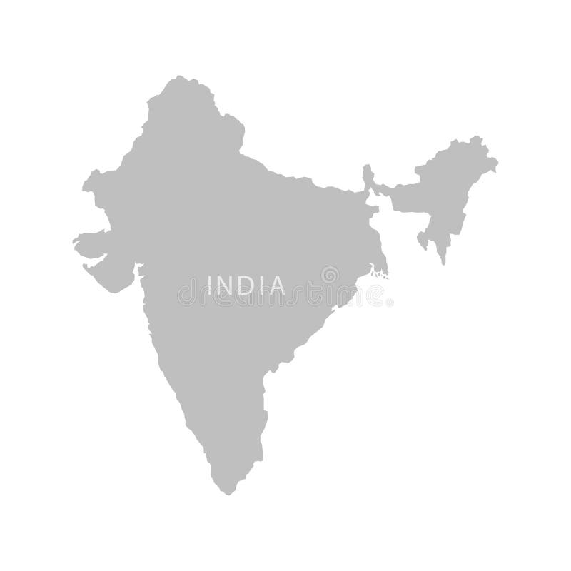 Territory of India. White Background. Vector Illustration. Stock Vector ...