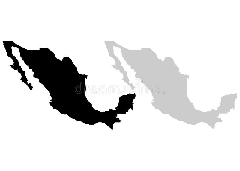 Territory of Mexico. White Background Stock Vector - Illustration of ...