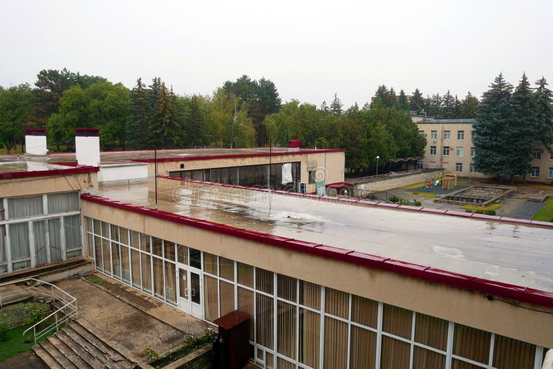 The Territory of the Sanatorium in the Middle of the Forest. Sanatorium ...