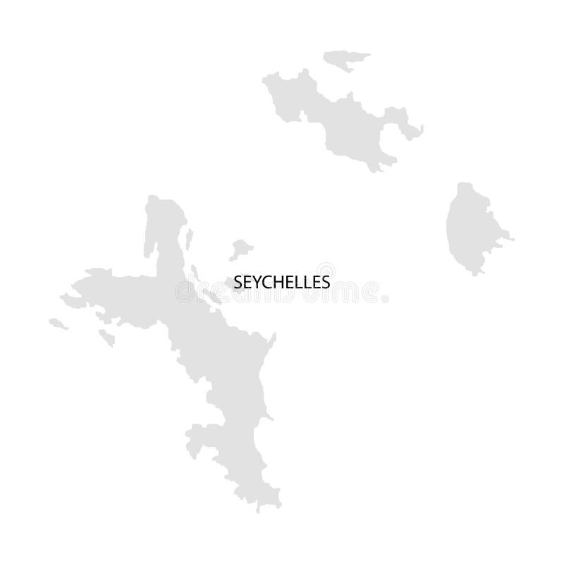 Territory of Seychelles on Africa Continent. Vector Illustration Stock ...