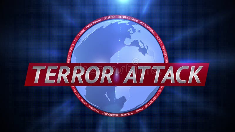Terror Attack. Broadcast Dynamic Graphics Stock Video - Video of ...