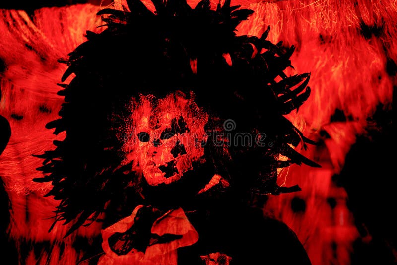 The Guide To the Red of Hell Stock Image - Image of coming, diabolical ...
