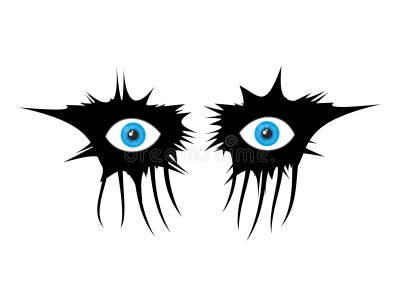 Terror Eye Makeup Stock Illustrations – 8 Terror Eye Makeup Stock ...