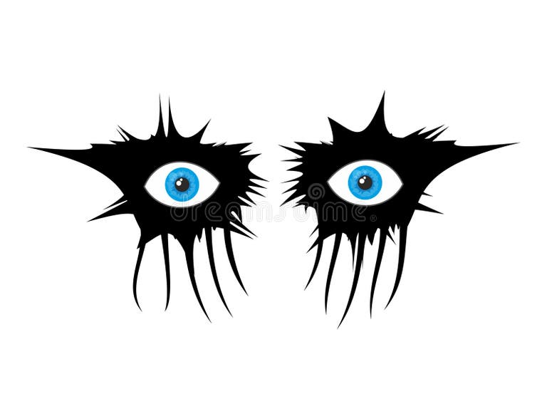 Terror Eye Makeup Stock Illustrations – 8 Terror Eye Makeup Stock ...