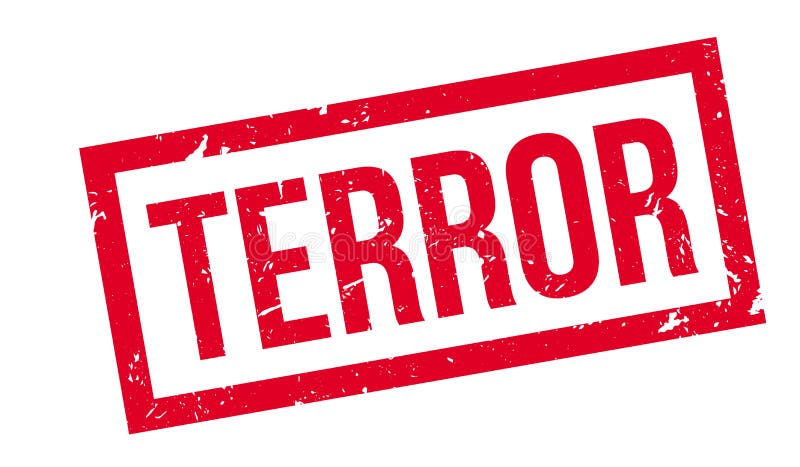 Terror rubber stamp stock illustration. Illustration of header - 83093312