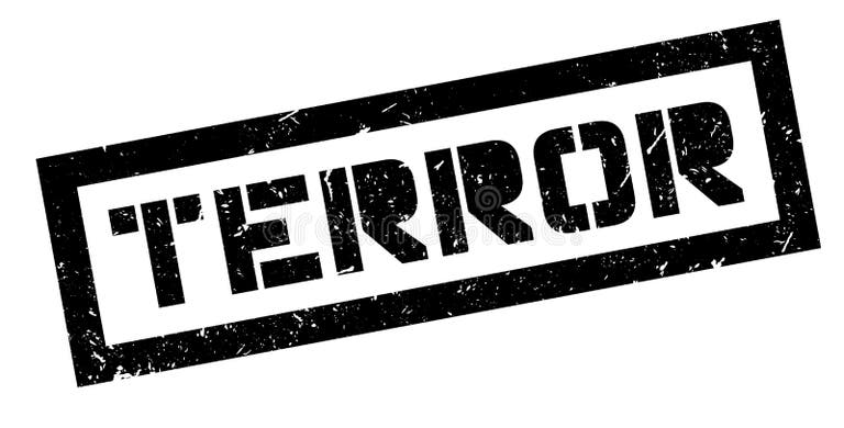 Terror rubber stamp stock illustration. Illustration of horror - 83093435