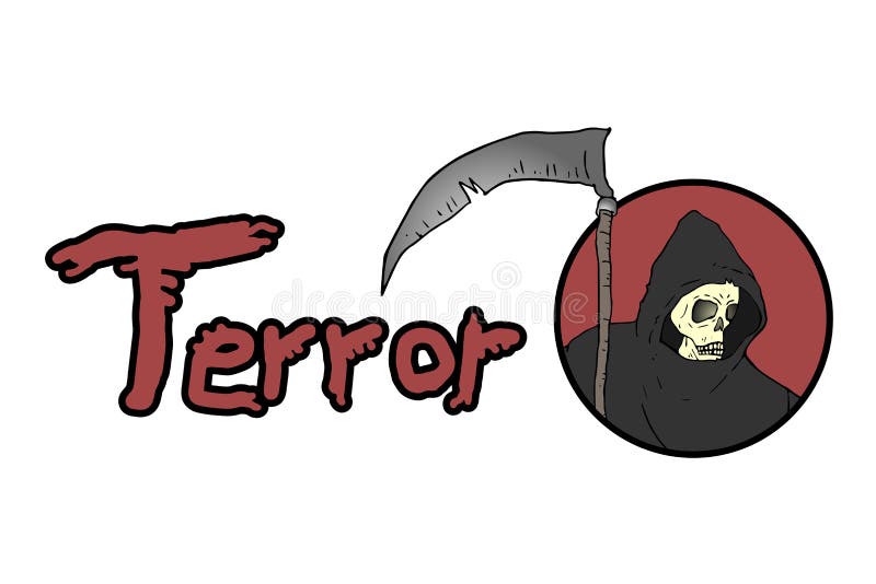 Terror symbol stock vector. Illustration of halloween - 77061496