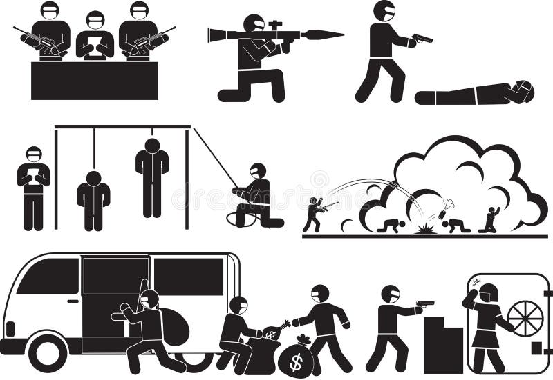 Terrorism stock vector. Illustration of terrorism, murder - 59109035