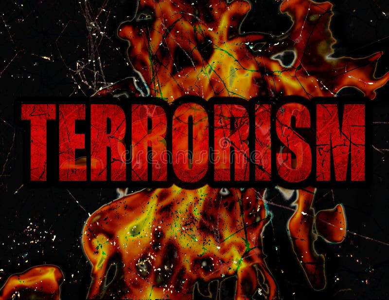 Terrorism Graphic Concept Background Stock Illustration - Illustration ...