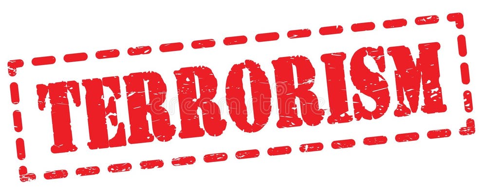 TERRORISM Text Written on Red Stamp Sign Stock Illustration ...