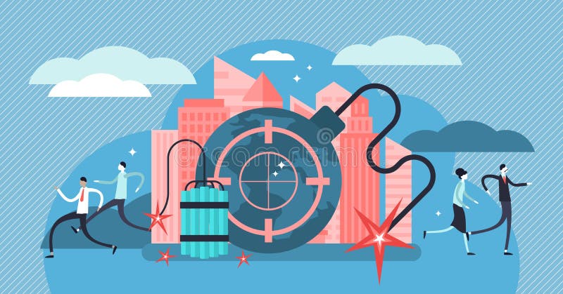 Terrorism Threat Illustration Stock Vector - Illustration of group ...