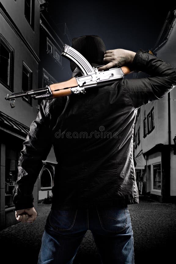 Terrorist stock photo. Image of weapons, fear, assault - 22252172