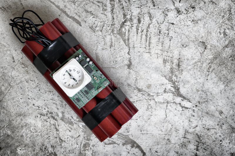 Terrorist Attack Time Bomb Whose Detonation is Triggered by a Timer ...