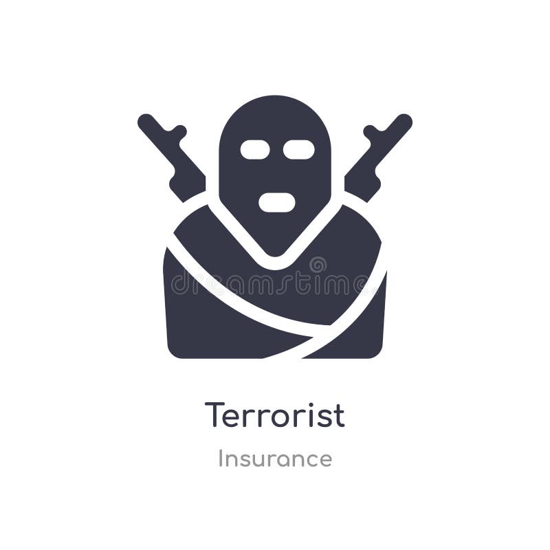 Terrorist Icon. Isolated Terrorist Icon Vector Illustration from ...
