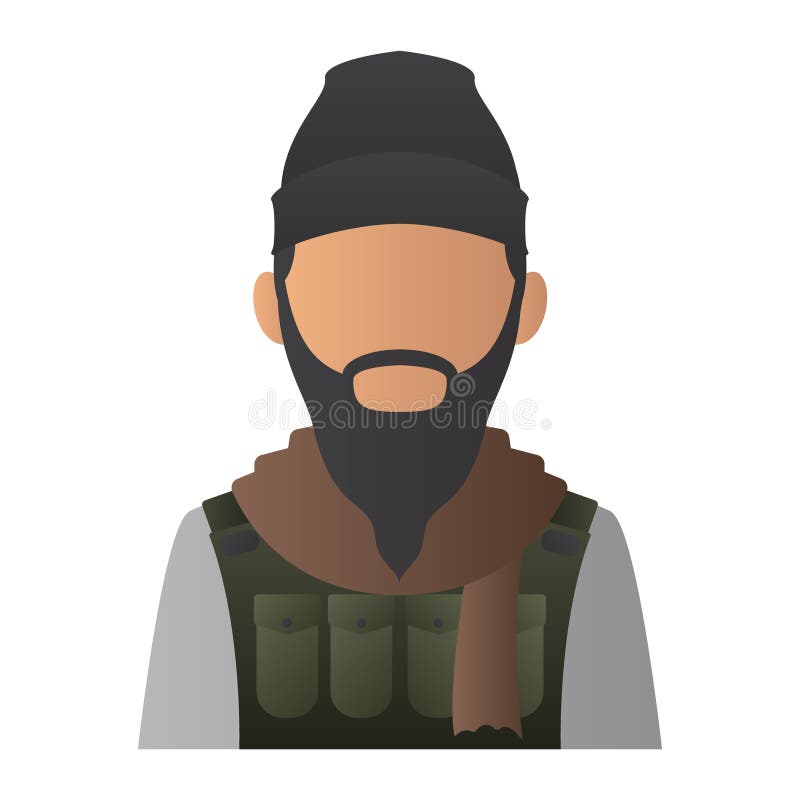 Terrorist. Vector Illustration Decorative Design Stock Vector ...