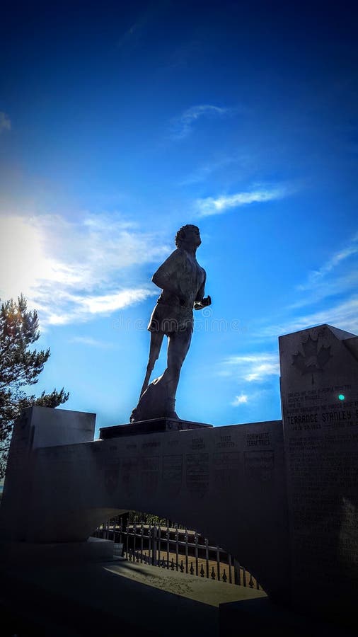 Terry Fox Monument Near Thunder Bay Stock Photo - Image of hero, canada ...