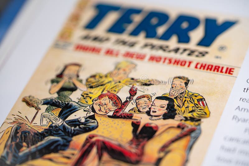Terry and the Pirates from a Comic Book. Editorial Image - Image of ...