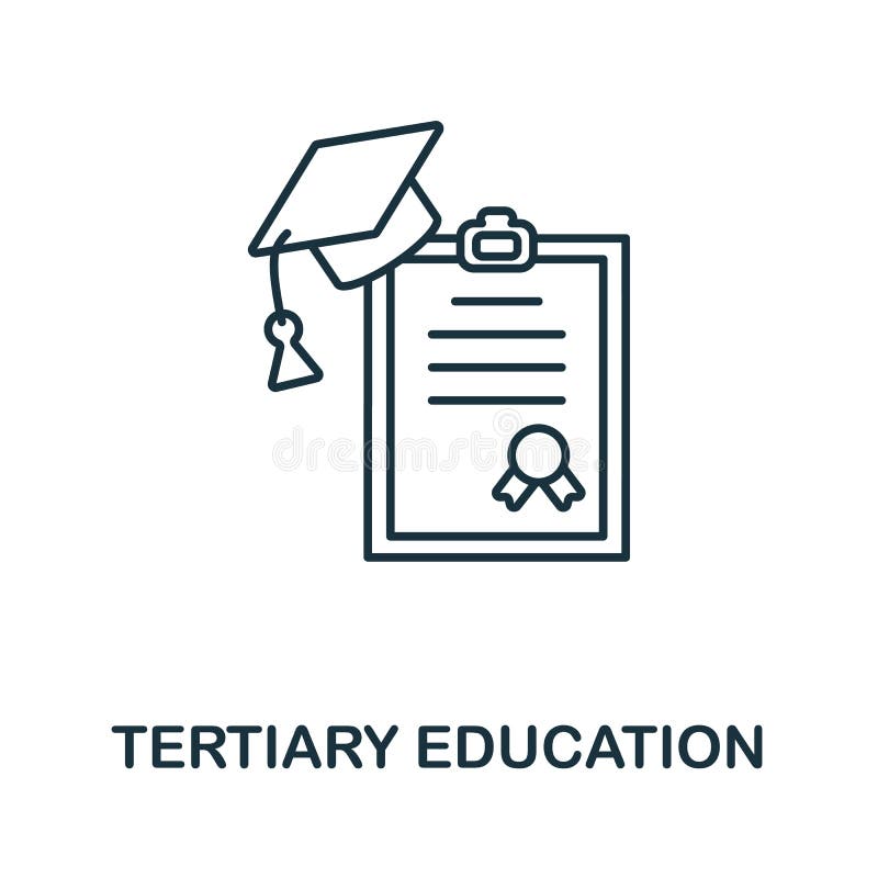Tertiary Education Icon. Line Element from University Collection ...