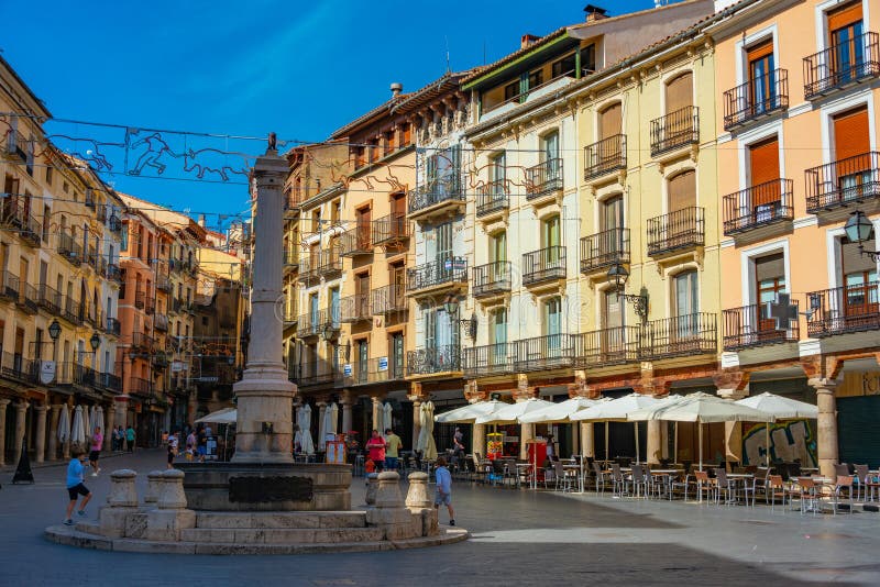Teruel, Spain, June 5, 2022: Plaza De El Torico in Teruel, Spain ...