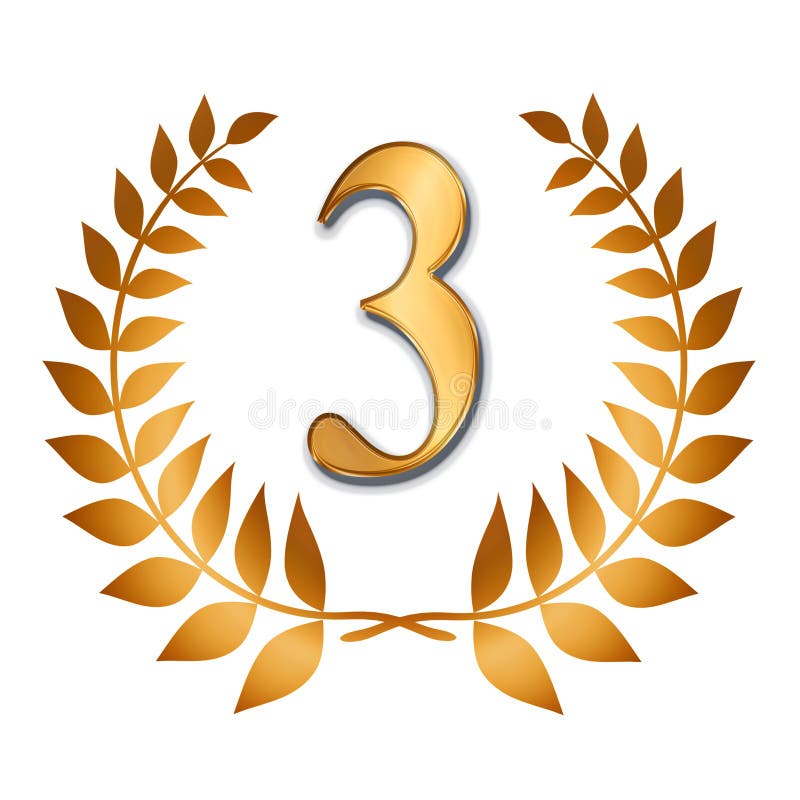 Terzo posto illustrazione di stock. Illustrazione di prodotto - 32845144