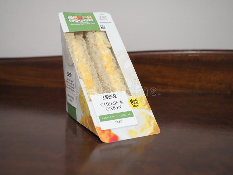 Tesco Cheese and Onion Sandwich Editorial Photography - Image of ...