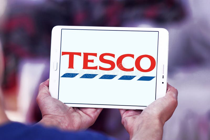 Tesco logo editorial stock photo. Image of phone, franchise - 96260263