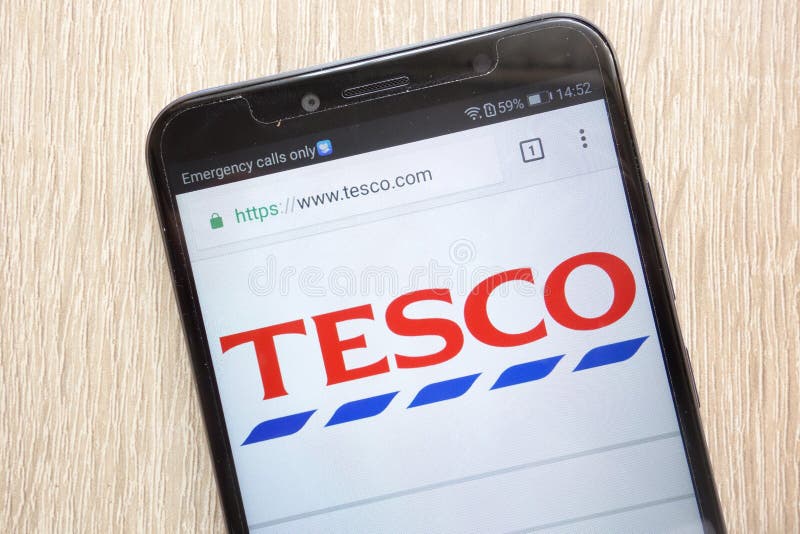 Tesco mobile app editorial stock image. Image of metro - 93641879
