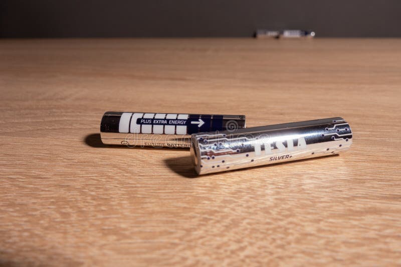Tesla Batteries in Black and Silver Color, High-tech Design. Editorial ...
