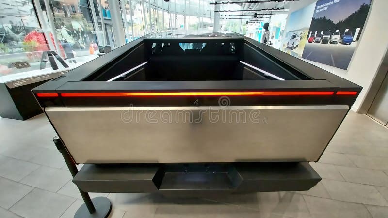 Tesla Cybertruck Tailgate and Bed Editorial Stock Photo - Image of elon ...